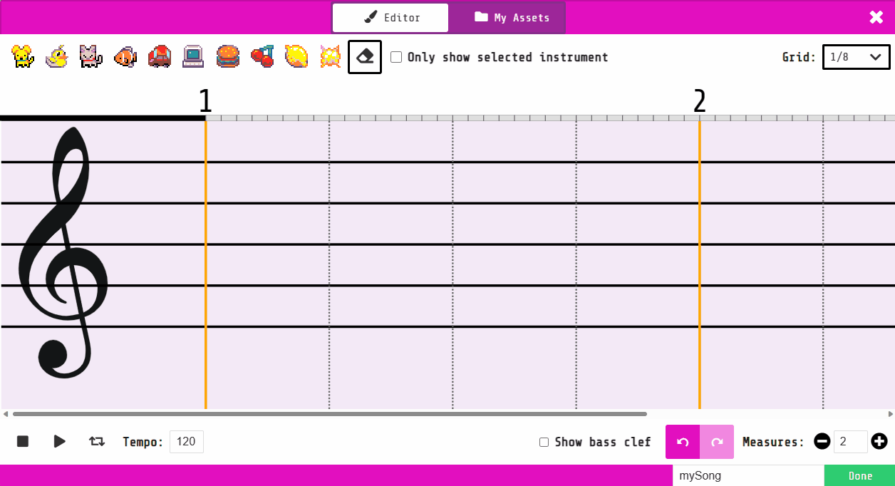 Music Editor: erasing notes is finicky · Issue #5678 · microsoft/pxt ...