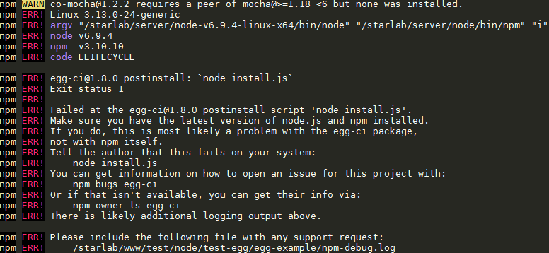 egg-init安装成功，但项目初始化失败 · Issue #2554 · eggjs/egg · GitHub