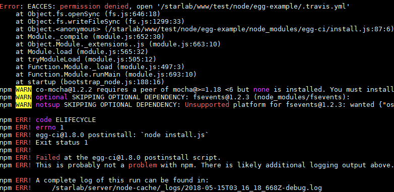 egg-init安装成功，但项目初始化失败 · Issue #2554 · eggjs/egg · GitHub