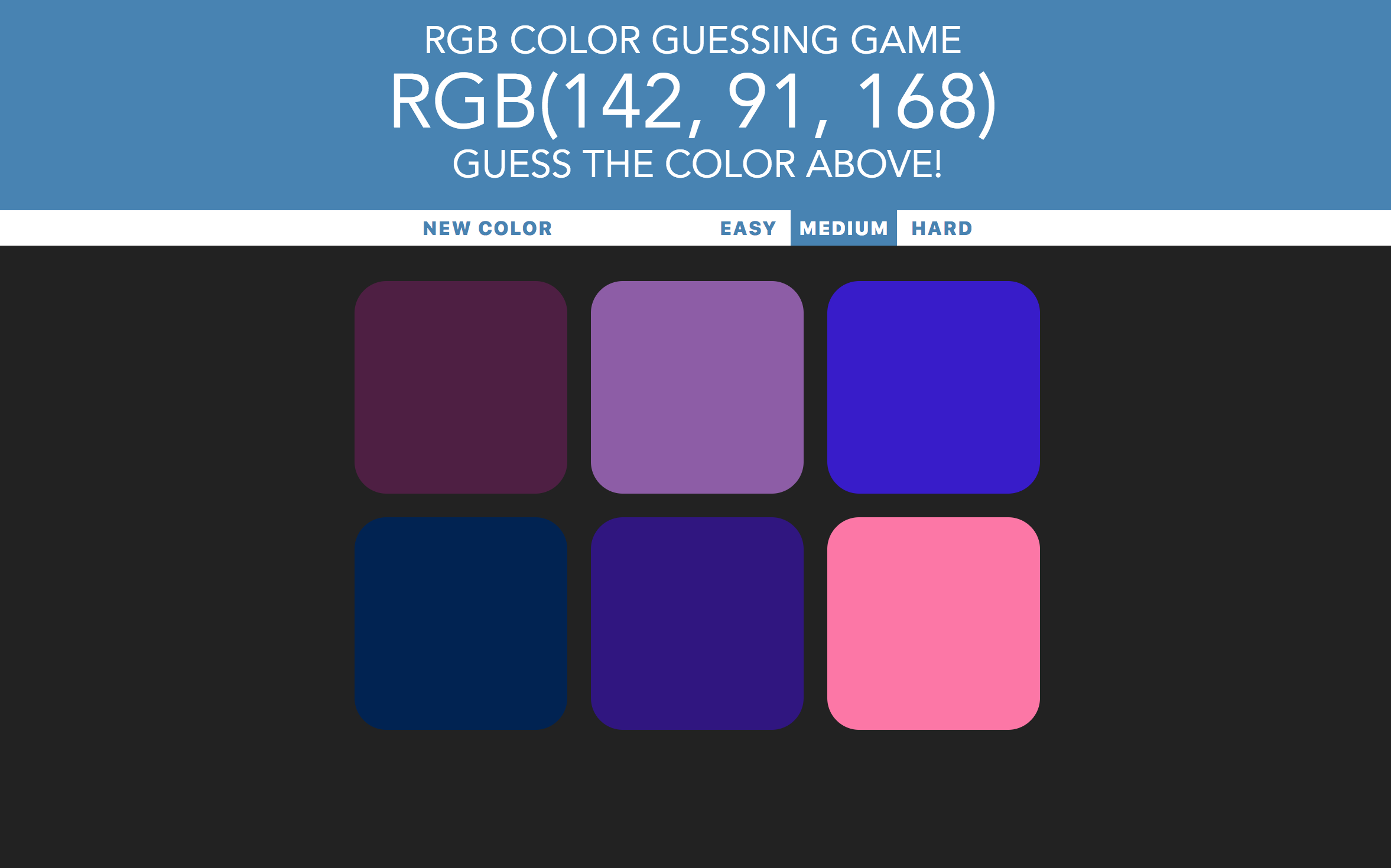 GitHub - rrana22/RGB-Color-Guessing-Game: Try it out:
