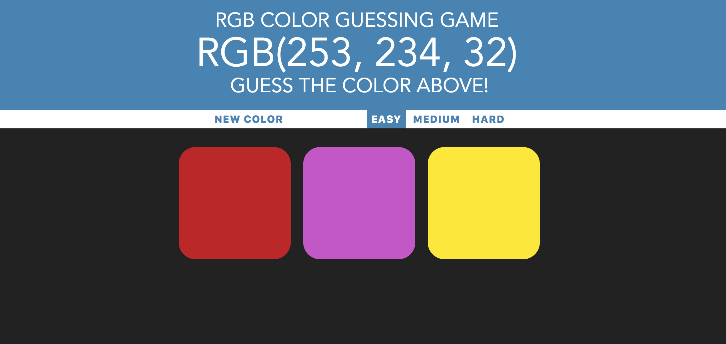 GitHub - rrana22/RGB-Color-Guessing-Game: Try it out:
