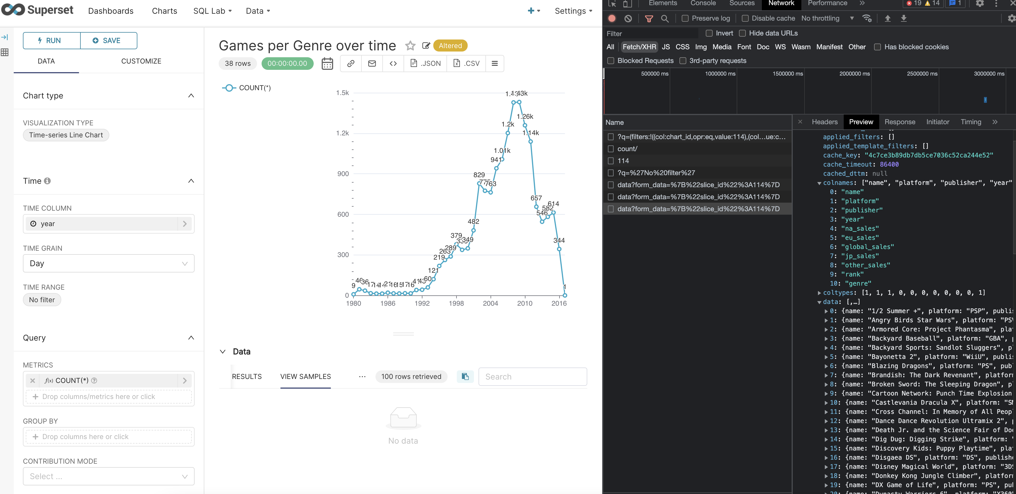 [Explore] No results in data table Samples · Issue #17185 · apache ...