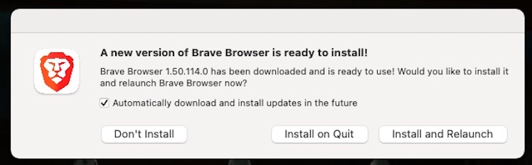 Annoying update notification on MacOS · Issue #29916 · brave/brave ...