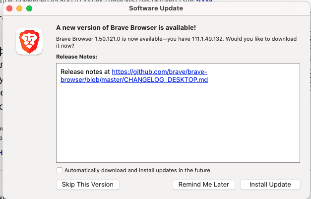 Annoying update notification on MacOS · Issue #29916 · brave/brave ...