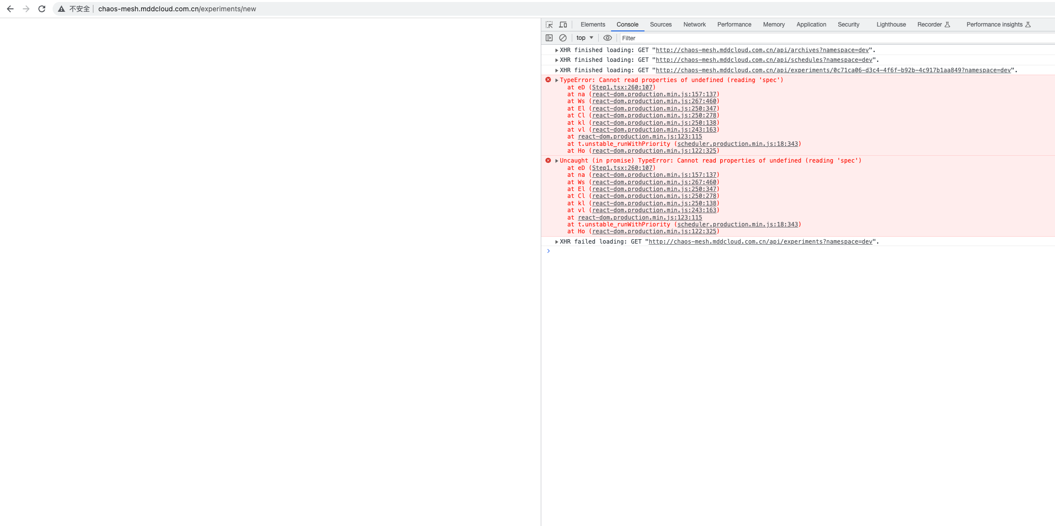 Failed To Create An Experiment By Loading An Existing Experiment · Issue 4097 · Chaos Mesh 