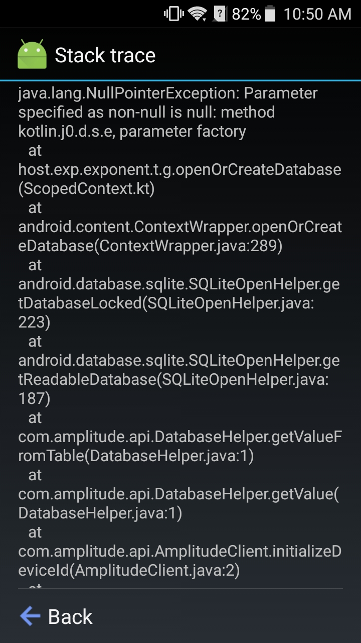 Expo Go v2.22.2 crashes loading any Snack with Android test phone ...