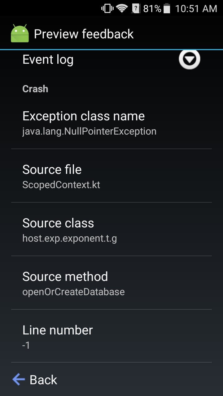 Expo Go v2.22.2 crashes loading any Snack with Android test phone ...