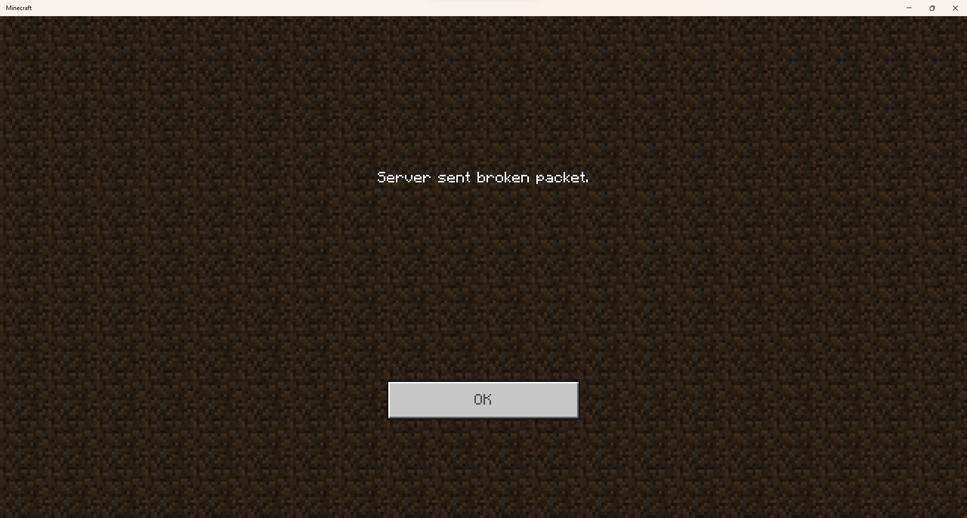 Bedrock 1.12.30: Kicked due to "Server sent broken packet." · Issue #104 · CustomiesDevs ...