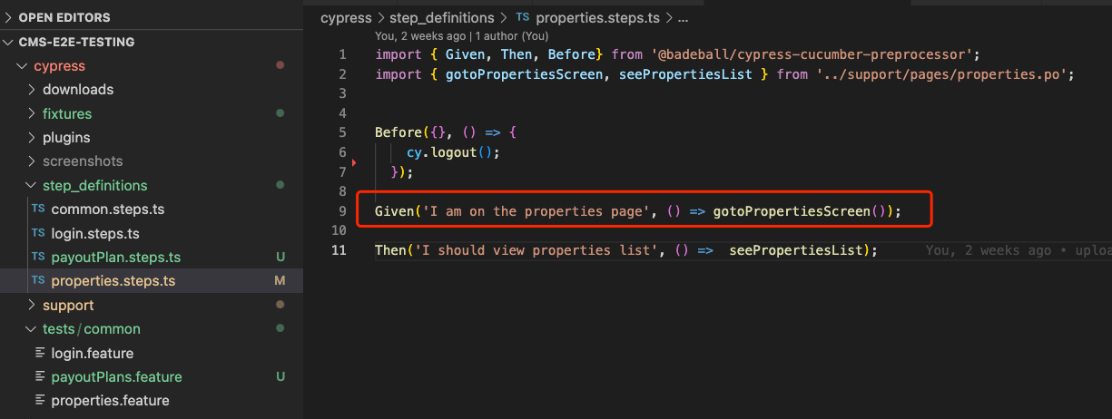 Common Steps Doesn T Working · Issue 779 · Badeball Cypress Cucumber Preprocessor · Github
