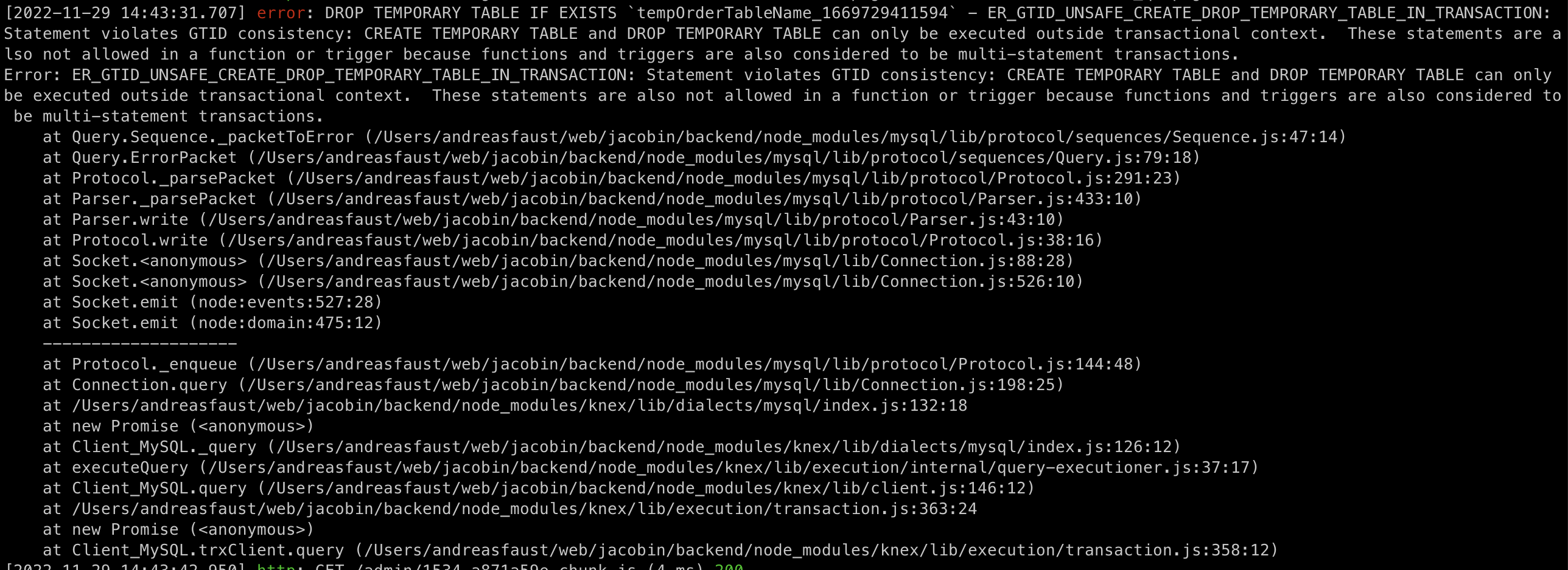 Mysql Error When Updating Entries Of A Collection · Issue 15014 · Strapistrapi · Github 4581