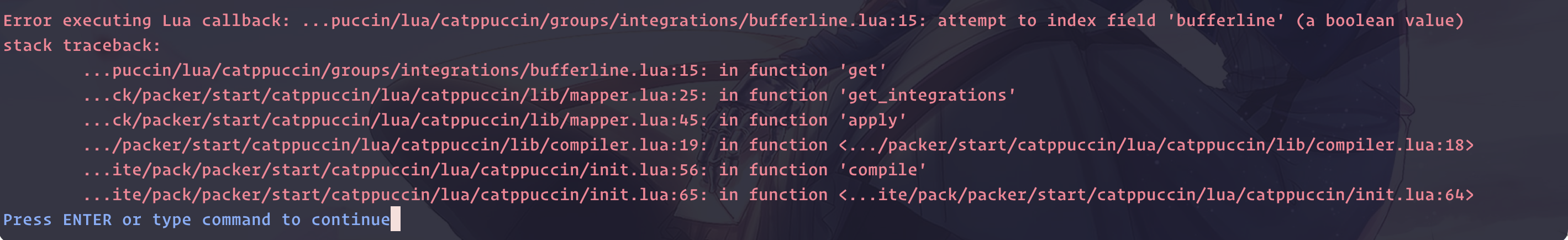 nvim-tree and lualine background is not being set to transparent · Issue #247 · catppuccin/nvim ...