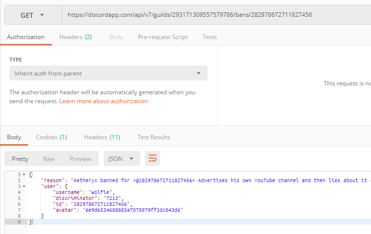 [Feature Request] Retrieving single ban from guild · Issue #733 ...