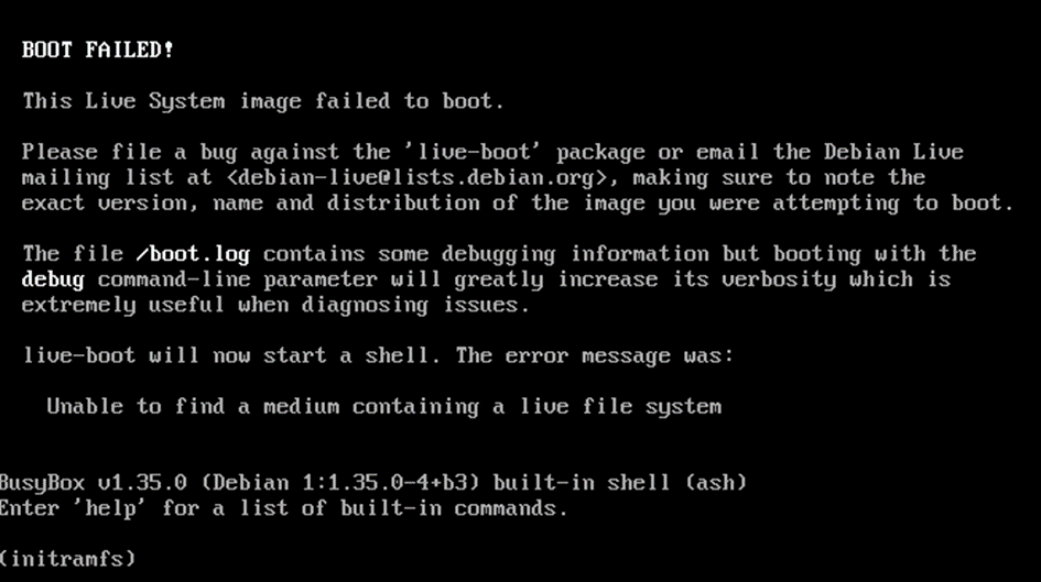 Launching clonezilla-live-3.1.0-22-amd64 using a customized grub.cfg results in a boot failure ...