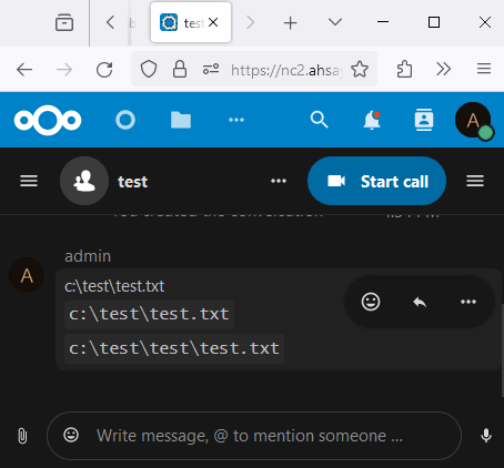 @SystemKeeper, I got an update on the backslash issue in Nextcloud Talk iOS (v17.1.1). · Issue ...