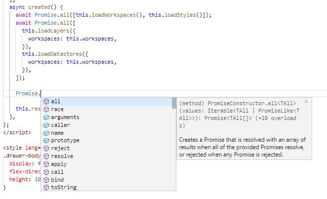 JavaScript code suggestions in Vue components not working on Vetur 0.22 ...