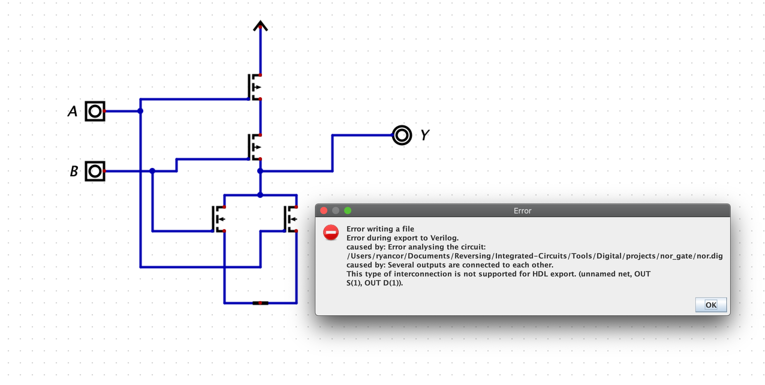 Issue Exporting NOR Gate to HDL · Issue #563 · hneemann/Digital · GitHub