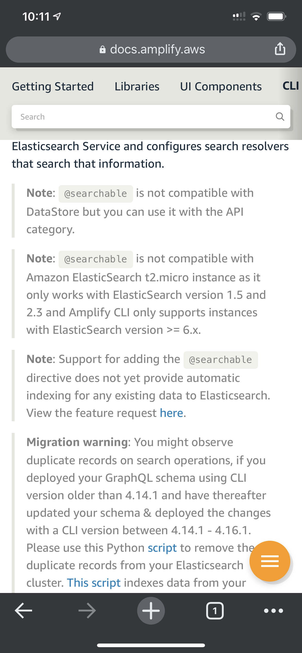 Mobile access to url using fragment renders empty screen · Issue #1664 · aws-amplify/docs · GitHub