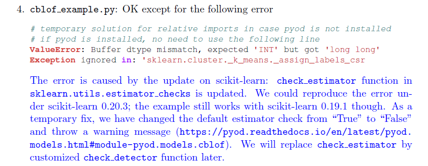 CBLOF not converging expected different data type · Issue #89 ...