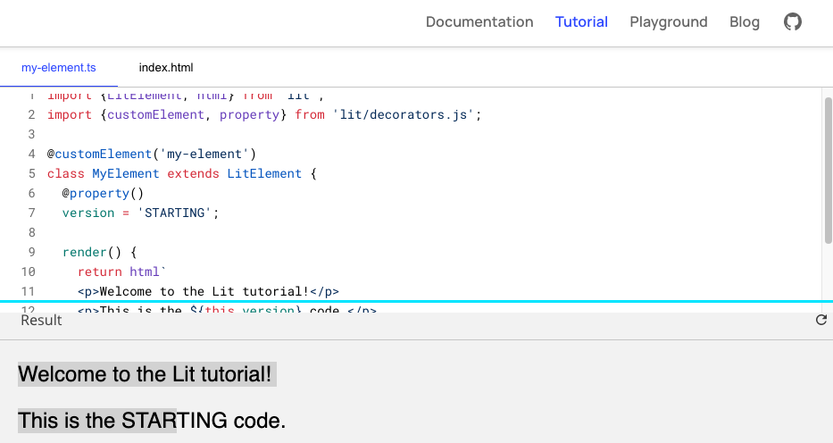 [Styles] Floating resize bar issue on tutorial page · Issue #409 · lit/lit.dev · GitHub