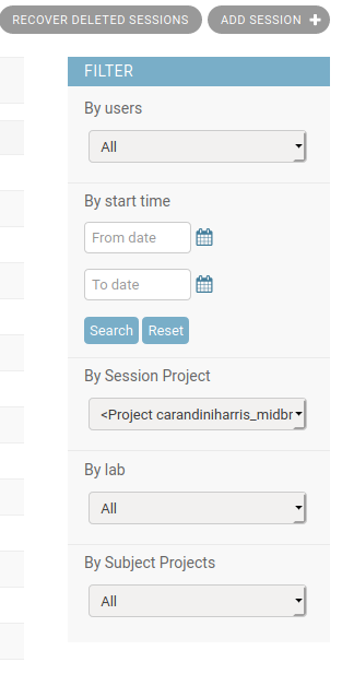 filtering for projects doesn't work in admin interface · Issue #609 · cortex-lab/alyx · GitHub