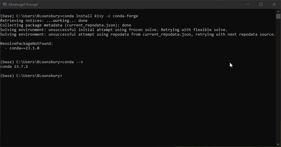 unable to install with conda · Issue #8469 · kivy/kivy · GitHub unable to install with conda · Issue #8469 · kivy/kivy · GitHub