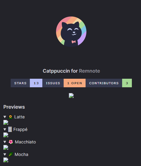 corrupted images of themes on RemNote · Issue #4 · catppuccin/remnote · GitHub