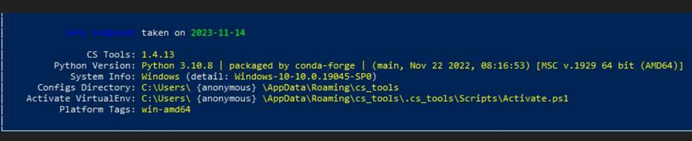 Installed CS_TOOLS, when running the config check facing error = JSONDecodeError · Issue #82 ...