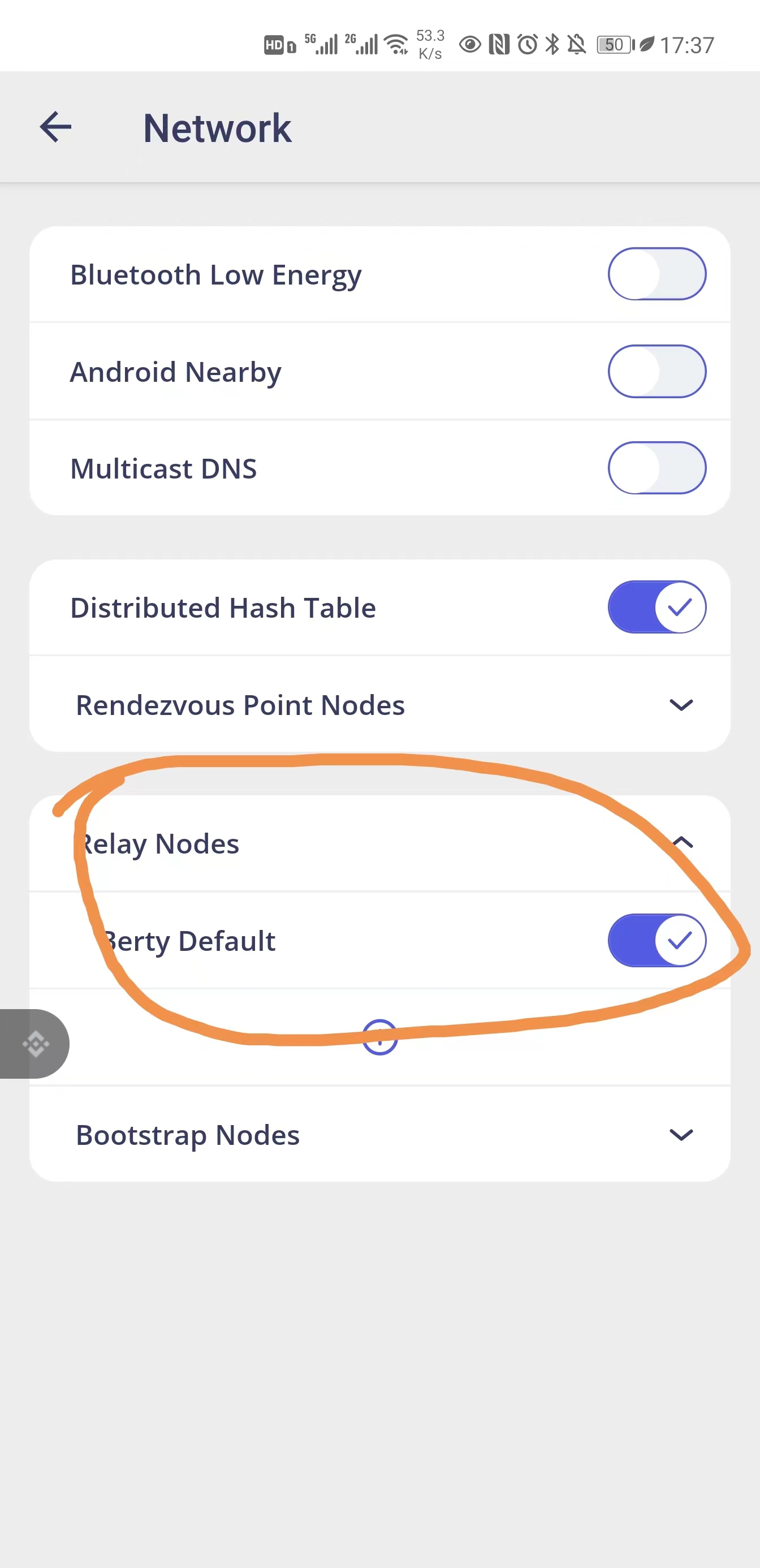 Enable Relay Nodes option does not take effect · Issue #4434 · berty/berty · GitHub