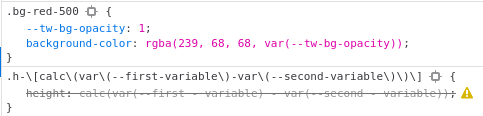 [Bug]: With jit mode enabled, classes with arbitrary value containing calc and css variables ...