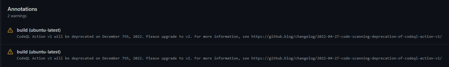 Upgrade Codeql Action To V2 · Issue 556 · Githubgh Gei · Github 5413