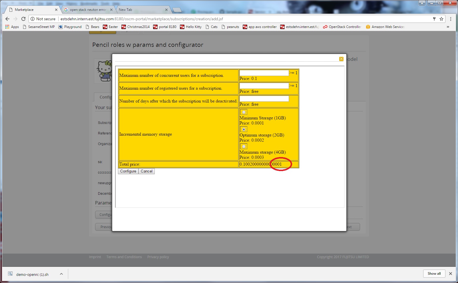 parameter configuration tool sample does not calculate the correct total price · Issue #779 ...