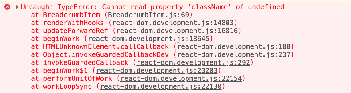 React Breadcrumb Uncaught Error If String Without Href · Issue 9224 8726