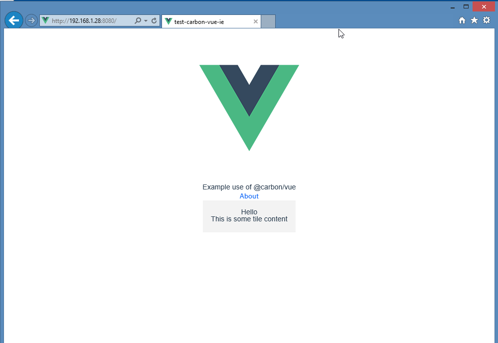 Carbon Components Vue Based App Does Not Work In Ie11 Or Edge Windows