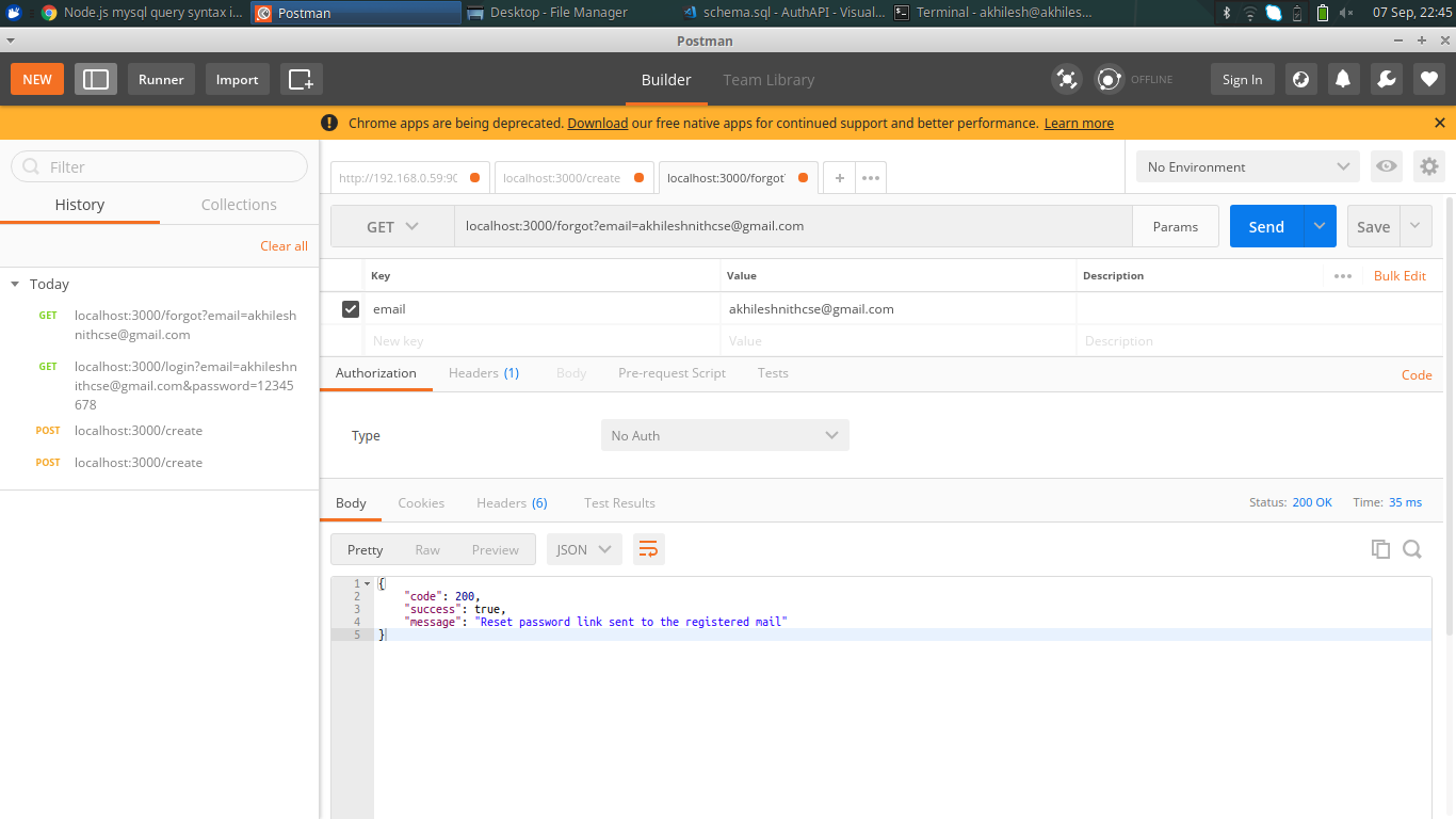 GitHub - akhilesh26/Authentication_api: Basic API end points for create ...