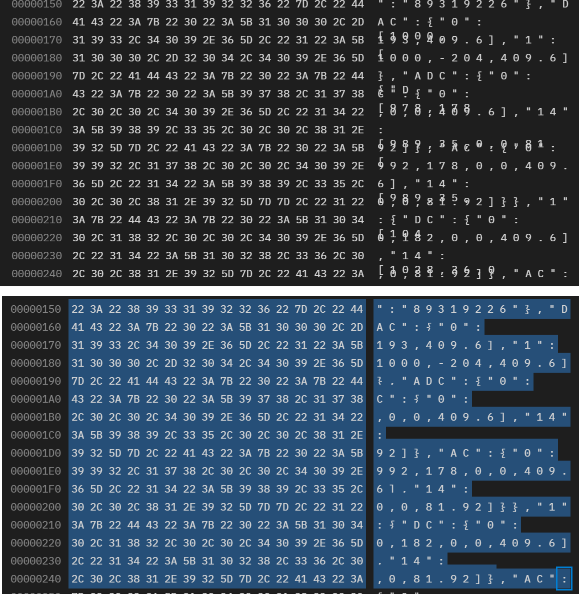 Weird line break cause overlapping · Issue #214 · microsoft/vscode-hexeditor · GitHub