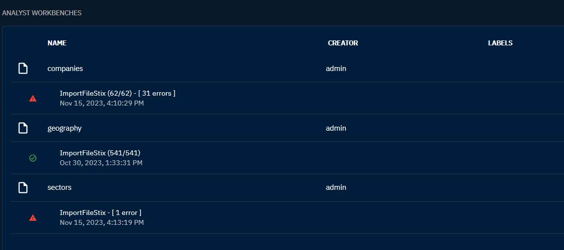 ERROR IN JSON FILE SECTORS AND COMPANIES · Issue #4923 · OpenCTI-Platform/opencti · GitHub