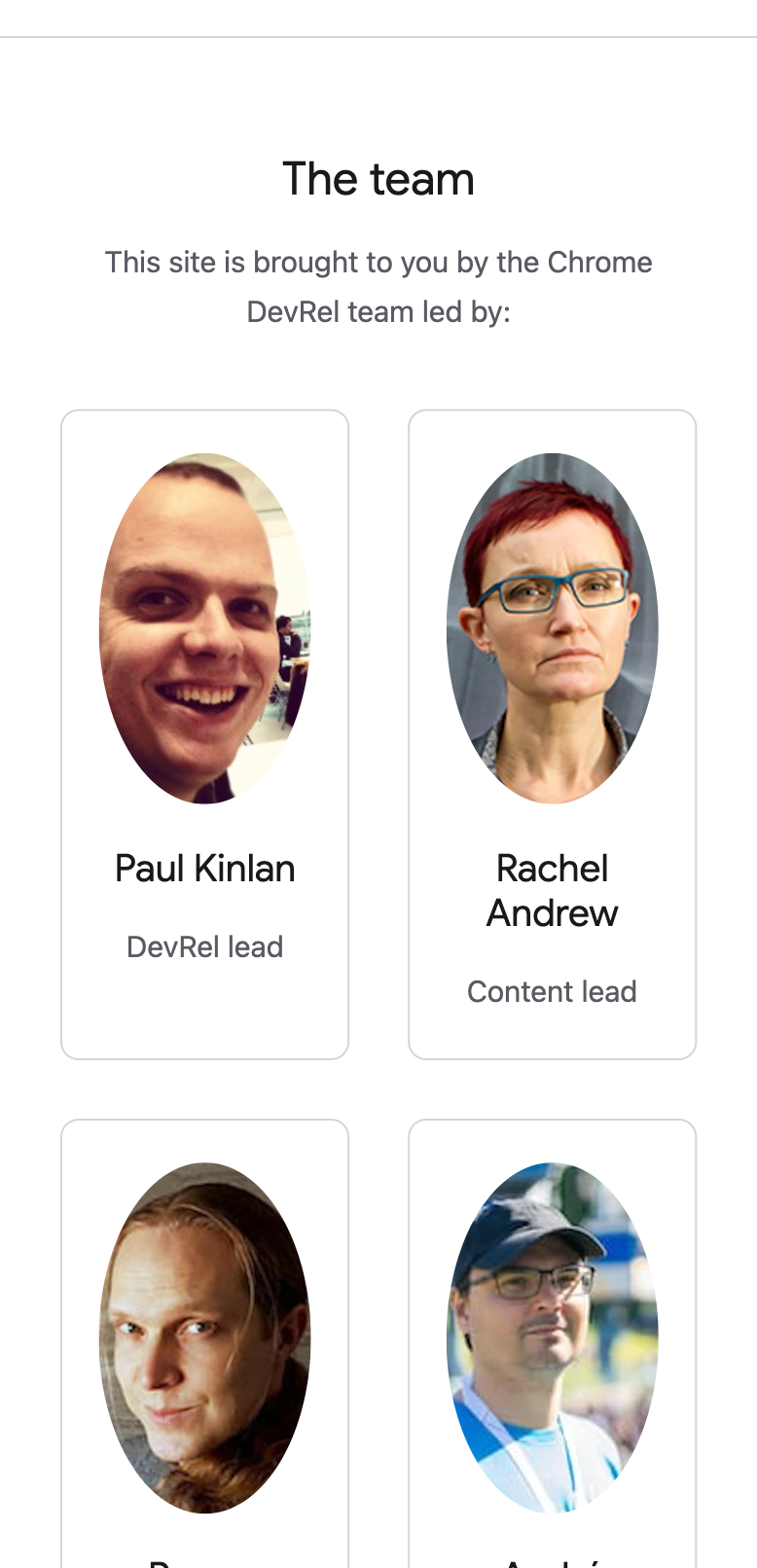 About page - minor styling snags on mobile · Issue #9334 · GoogleChrome/web.dev · GitHub
