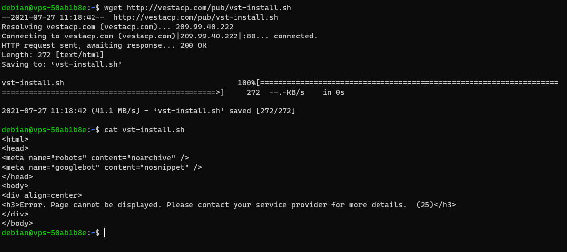 Cannot download vst-install.sh · Issue #2061 · outroll/vesta · GitHub