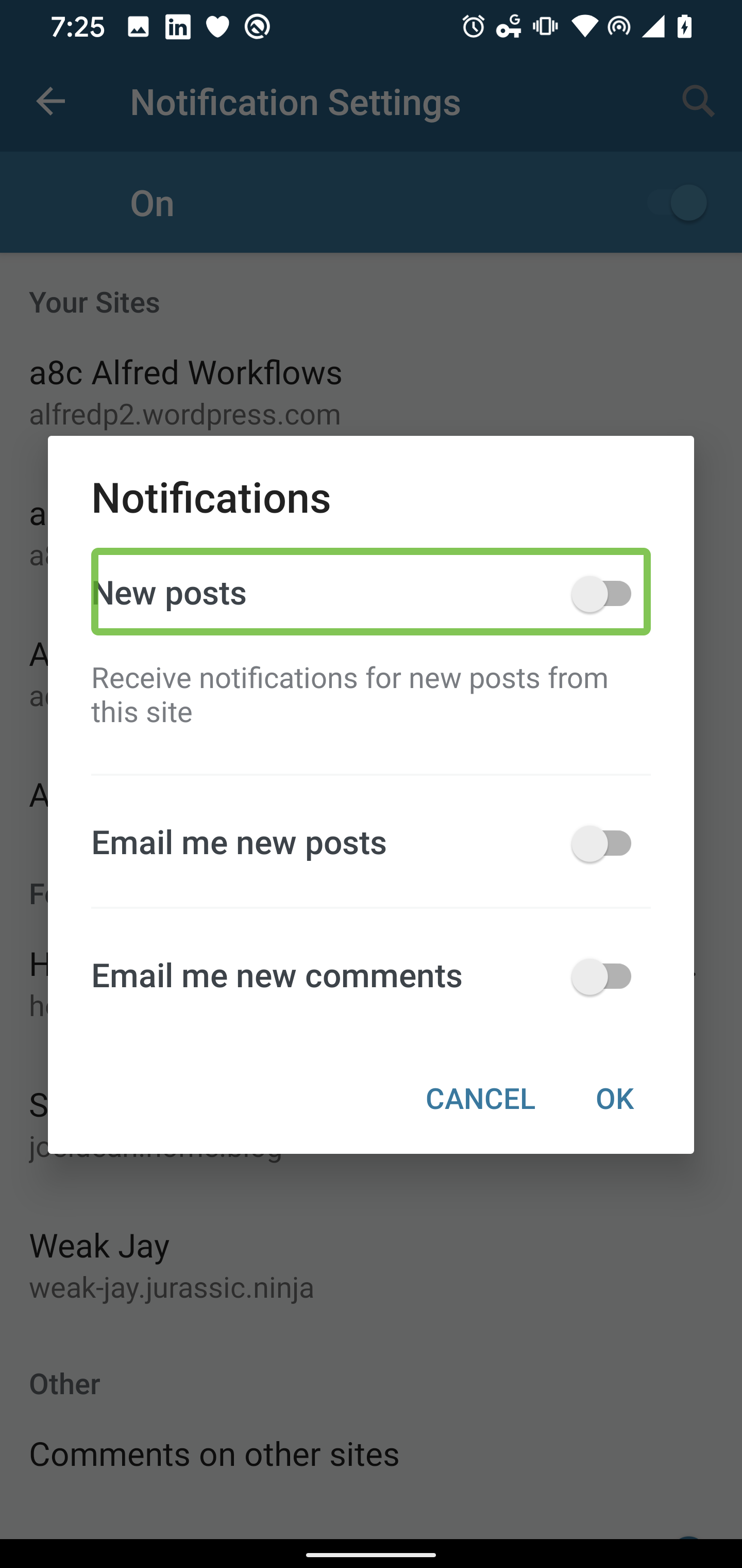 Accessibility: Notification Settings · Issue #10736 · wordpress-mobile/WordPress-Android · GitHub