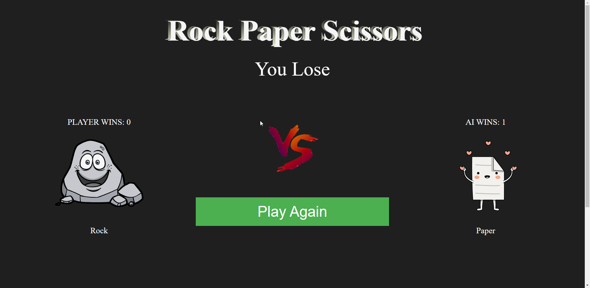 GitHub - kalvink/JS-Rock-Paper-Scissors