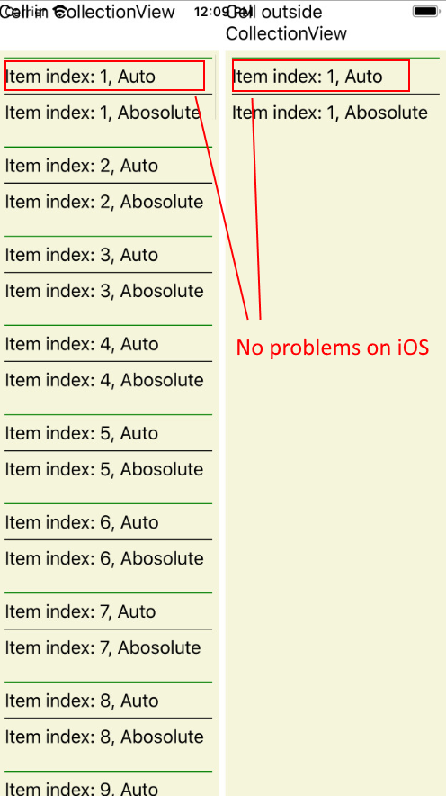 Bug Collectionview Android Cells Doesnt Render Labels Inside Row