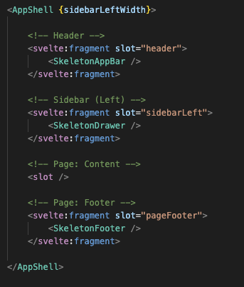AppShells and Layouts · Issue #158 · skeletonlabs/skeleton · GitHub