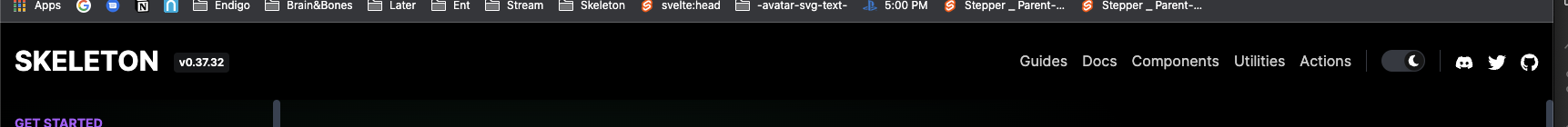 css background dark fails to load custom setting. · Issue #221 · skeletonlabs/skeleton · GitHub
