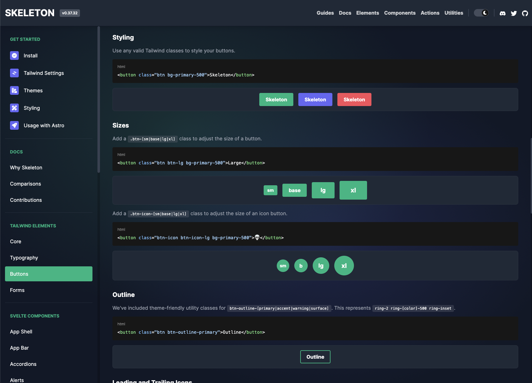 Tight version of Buttons and Radio Groups · Issue #226 · skeletonlabs/skeleton · GitHub