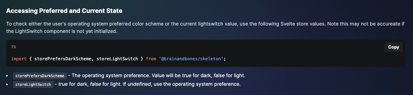Lightswitch Docs Detail Store Usage And Add Os Preference Store · Issue 326 · Skeletonlabs