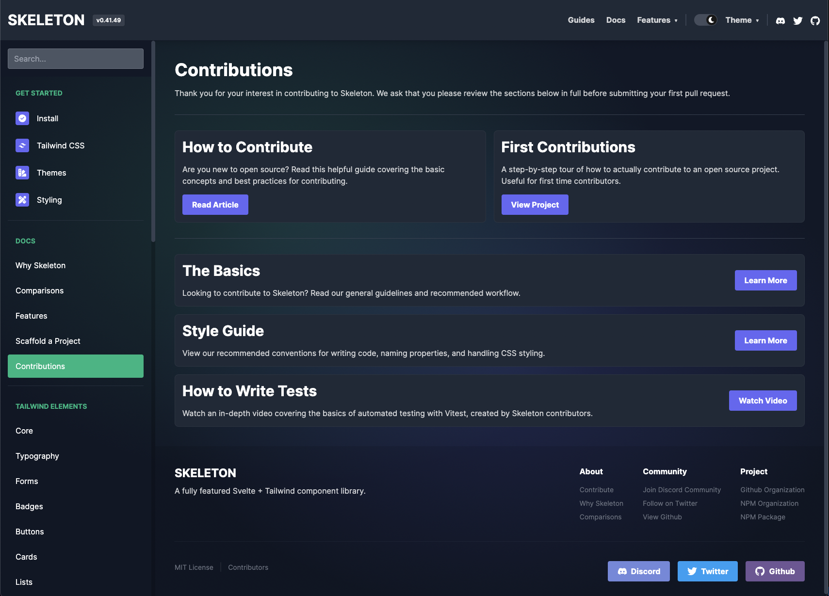 Contributor Guide Improvements · Issue #300 · skeletonlabs/skeleton · GitHub