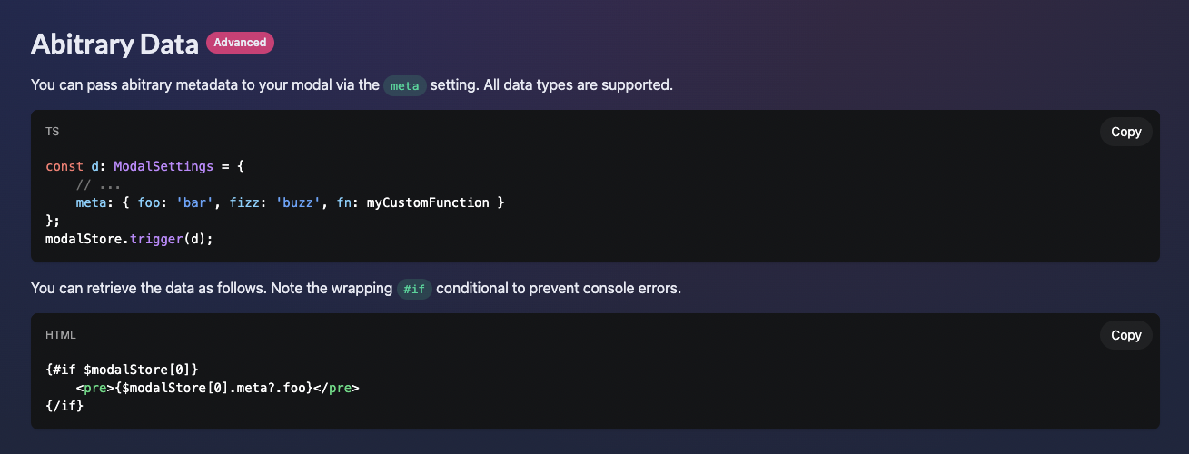 Modals allow any type of property · Issue #693 · skeletonlabs/skeleton · GitHub