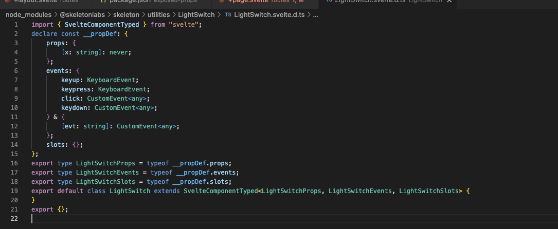 typescript errors when assigning `class` attribute to LightSwitch · Issue #800 · skeletonlabs ...