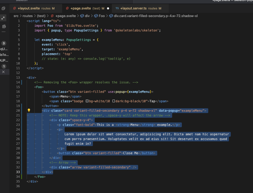 Popup does not work in CSR mode when popup is bound to an element passed in as slot content ...