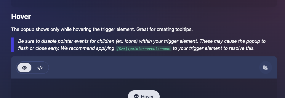 Popup with event hover error · Issue #1512 · skeletonlabs/skeleton · GitHub